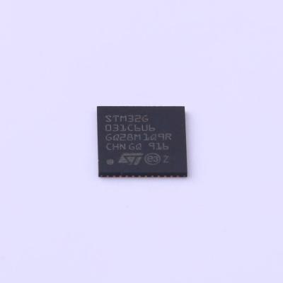 中国 Chuangyunxinyuanの標準的の元の新しいマイクロ制御回路IC破片UFQFPN-48 STM32G031C6U6 IC 販売のため