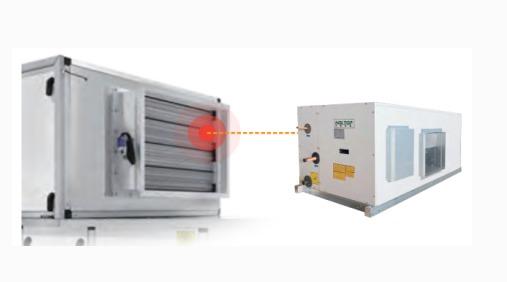 Quality Indoor MODBUS Hanging DX Coil Air Handling Unit Systems AHU For HVAC for sale