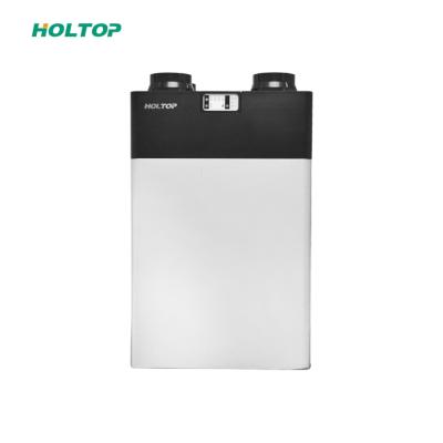 China Bypass Compact Vertical Heat Recovery Ventilator System Counterflow Heat Exchanger EC Fan for sale