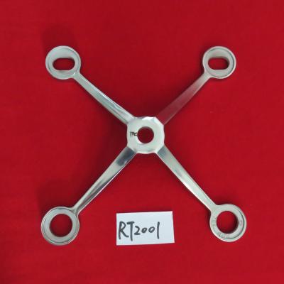 China Glass Curtain Wall Glass Spider 4 Arm satin surface glass canopy glass partition for sale