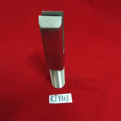 China Swimming pool fence Glass Spigot Core drill Square Satin Frameless Stair Stainless Steel customized for sale
