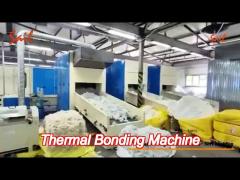 Hoog evenheid Loft Thermal Bonding Machine Warm Isolated Wadding Productielijn