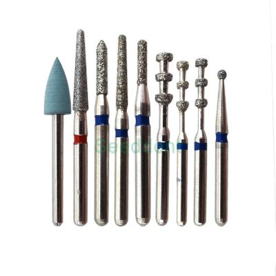China 6000 Diamond burs porcelain Veneers Preparation Kit 9pcs/box for sale