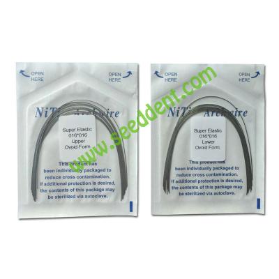 China Super Elastic Niti Arch Rectangular Wires SE-O021 for sale