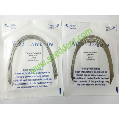 China NITI Thermal Activated Niti Rectangular Wire Ovoid Form SE-O025 for sale