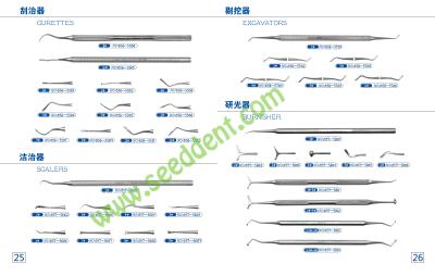China Curettes / Scalers / Excavators / Burnisher for sale