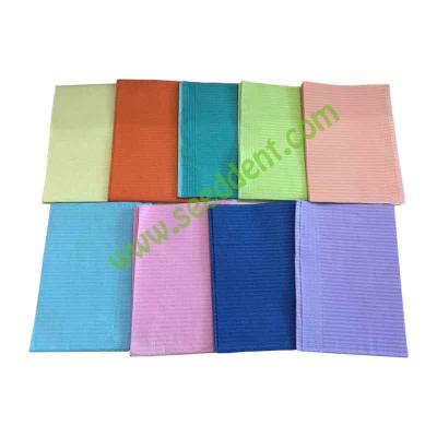 China Disposable Colorful Dental Bibs without tie (3 ply) SE-I001 for sale