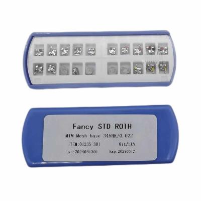 China Dental Orthodontics Mini / Standard Metal Bondable Roth 3 with hook or 345 with hook or no hook for sale