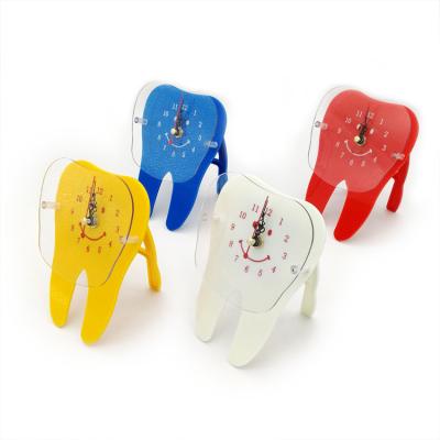 China Colorful cartoon tooth clock for sale