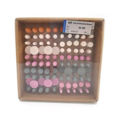 China ZS 100 Hot HP Mounted Stones Mixed Kit / HP Dental Polishing Points Silicone Mounted Stone for sale