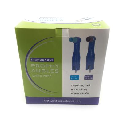 China Dental Disposable Prophy Angles Soft and Hard Cup Dental Contra Angle Head for Prophy Hygienic Handpiece for sale