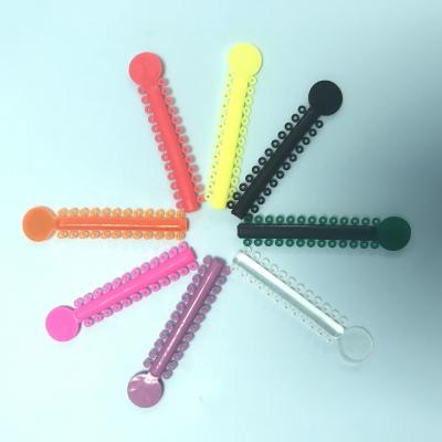 China SE-O048A Dental Orthodontics Elastic short Ligature Tie/Colorful Dental Ligature Tie for sale