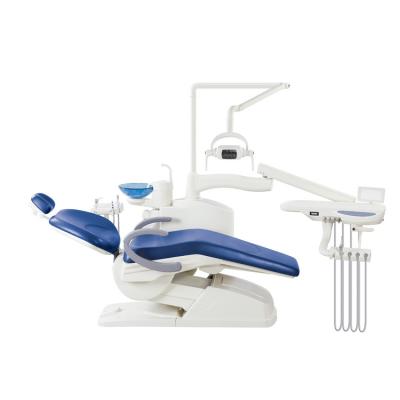 China Dental equipment manufacturer factory dental chair medical dental unit set king size with top mounted tray for sale