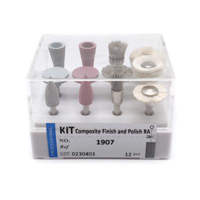 China Dental RA Composite Finish Polishing Kit with Polishing Brush For Low Speed Handpiece for sale