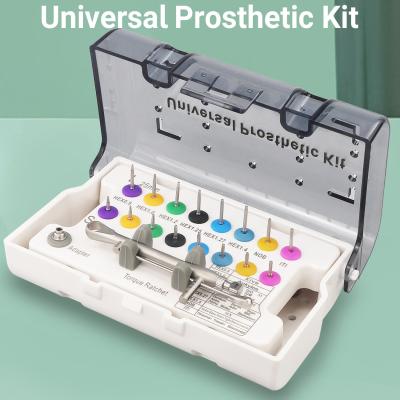China H Type Machine Use Dental Implant Screw Drivers Torque Wrench Kit Universal Prosthetic Kit 16pcs for sale