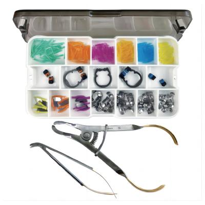 China Orthodontic Material Autoclavable Dental Matrix Bands Kit / dental kit sectional matrix band system with forceps for sale
