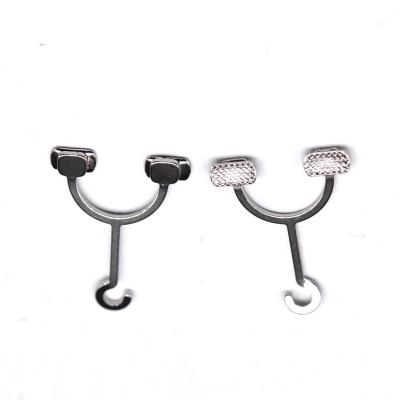 China Dental Orthodontics Bondable Y Type Hook Lingual Buttons Crimpable Hook for sale