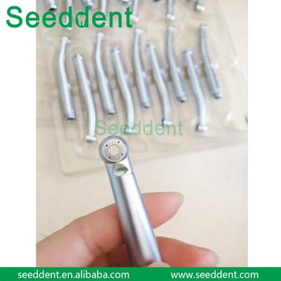 China New product Dynal LED high speed air turbine push bottom handpiece Four water spray handpiece for sale