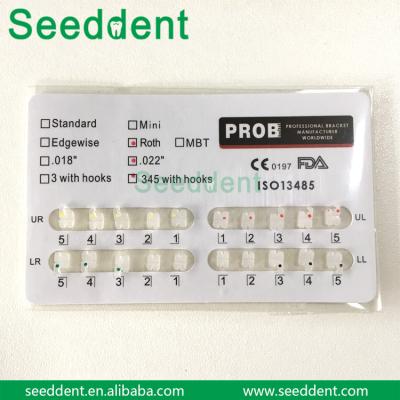 China Dental Ceramic Brackets / Braces Orthodontics Roth / MBT / Edgewise for sale
