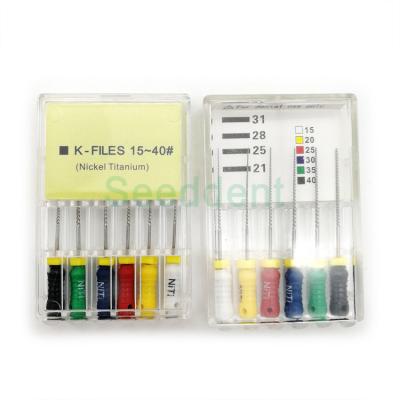China Dental Endo Niti K-files/H-files/Reamers/Pluggers/Spreaders SE-F004N for sale