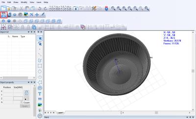 Cina Volo che scolpisce scultura di volo di ampio formato del software EZCAD3 3D della marcatura del laser di funzione EZCAD in vendita