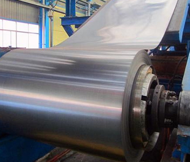 Cold rolled galvanized steel coil product display
