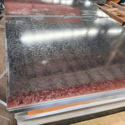 China Large Spangle Galvanized Steel Sheet Zinc 40~275g GI Plate for Roofing & Construction for sale