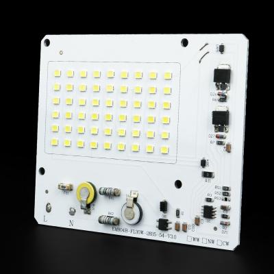 China AC200-300V 3-5 years warranty Epistar Bridgelux LED Board Driverless 30W LED flood light SKD for DIY for sale