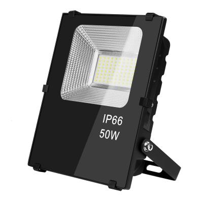 中国 Outdoor AL+Tempered Glass 50 Watt LED flood light housing 販売のため