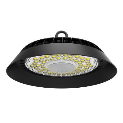 China 100Lm/w UFO LED High Bay Light Black Color Housing MEANWELL Sosen DOB Driver for sale