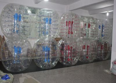 Cina Pallone umano gonfiabile trasparente 1.2mDia/1.5mDia/1.8mDia di calcio della palla del battitore di colore in vendita