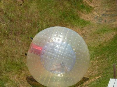 China Transparent Inflatable Zorb Ball For Snow / Giant Inflatable Zorbing Water Ball for sale