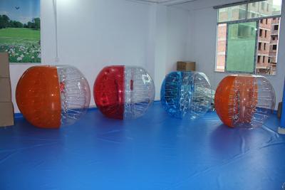 China 1.2mm/1.5mm/1.8mm van het de bellenvoetbal van pvc TPU opblaasbare menselijke de bumpervoetbal Te koop