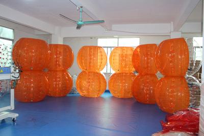 China 0.7mm tpu van de de ballonbel van 1.5 m opblaasbaar menselijk Ce van het de balvoetbal Te koop