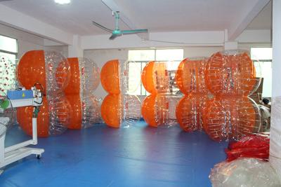 China 0.7mm tpu van de de ballonbel van 1.5 m opblaasbaar menselijk Ce van het de balvoetbal Te koop