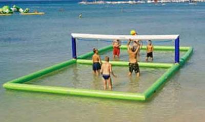Cina I giochi gonfiabili di sport di pallavolo dei giochi dell'acqua del lago per l'acqua parcheggiano in vendita
