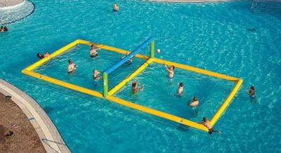 Cina I giochi gonfiabili di sport di pallavolo dei giochi dell'acqua del lago per l'acqua parcheggiano in vendita