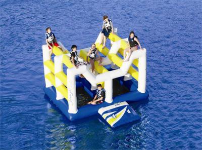 China Giant commercial inflatable water park floating island Inflatable aqua park for sale