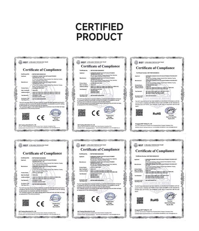 LED light box mounted on cinema wall with uniform backlighting
