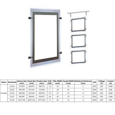 China 80000hrs Led Light Box Frame Exhibition Display Backlit Light Box RoSH for sale