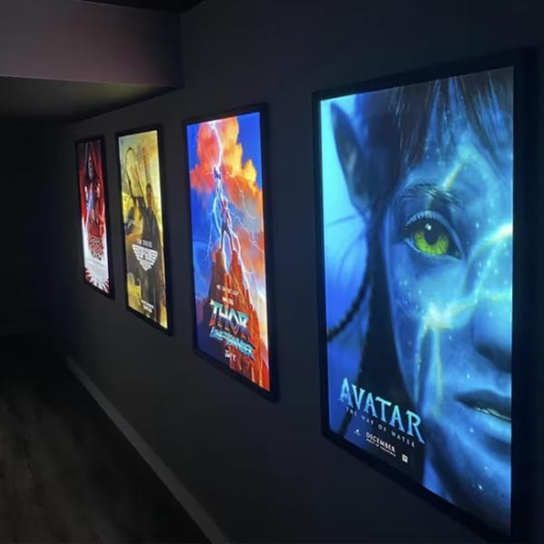 Quality Restaurant Menu Board Advertising Light Boxes Movie Poster Frame Ultra Thin Led for sale