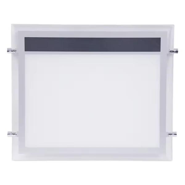 Quality SMD LED Crystal Light Box Silver Advertising Neon Box 2835 LED Strip Acrylic Panel for sale