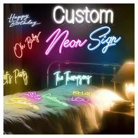 Quality 15MM 10mm Tube Neon Led Light Sign Vertical Horizontal Hanging 12V Light Up Name for sale