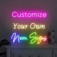 Quality Energy Savings LED Neon Sign Square Neon Flex Signs Board Cut By Shape for sale