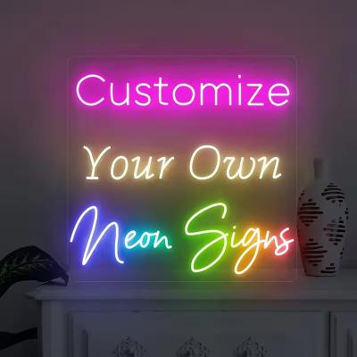 Quality Energy Savings LED Neon Sign Square Neon Flex Signs Board Cut By Shape for sale
