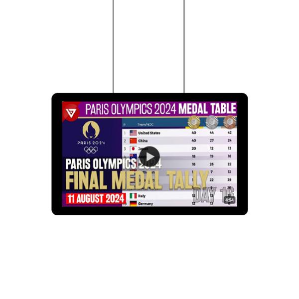 Quality HD Poster Advertising Screen Digital Signage Hanging 21.5 Inch Advertising for sale