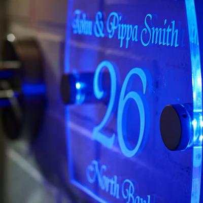 Quality Acrylic Backlit 3d Led Acrylic Signage Odm Sign Outdoor Advertising Blue for sale
