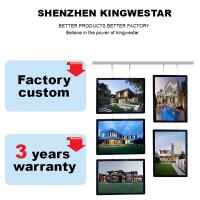 China Wall Mounted Window Display Led Lighting Picture Frames Rectangular Crystal Light Box for sale