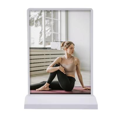 China Customizable LED Desktop Menu Light Boxwith Rechargeable Battery for Tabletop Restaurant Advertising for sale