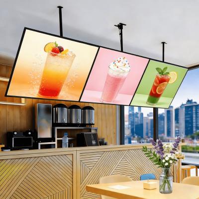 China Wall Mounted LED Menu Light Box for Restaurant Coffee Beverage Shop for sale